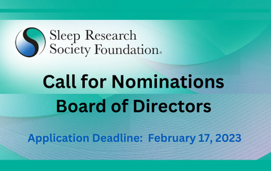 SRS Foundation Call for Nominations Board of Directors - Sleep Research ...